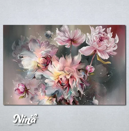 Slike na platnu Pastelno roze cvetovi Nina519P