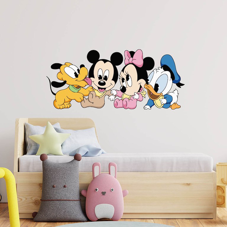 Mickey Mouse and baby friends