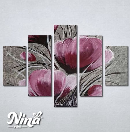 Slike na platnu Sivo roze kombinacija Nina366_5