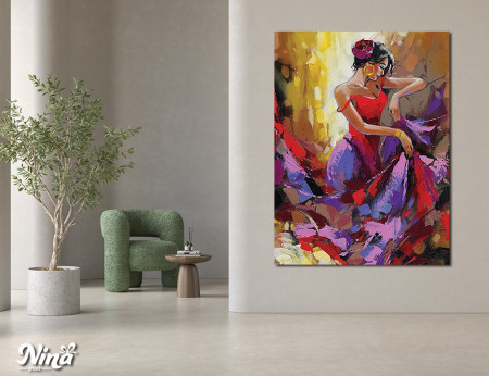 Moderne slike na platnu Flamenko ms093