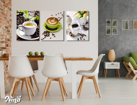 Moderne slike na platnu za kuhinju Zrna kafe ms082