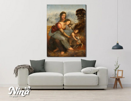 Leonardo Da Vinci Devica Sa Malim Isusom I Santa Ana RP05