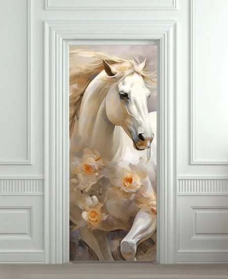 Nalepnica za vrata Beli konj 6280