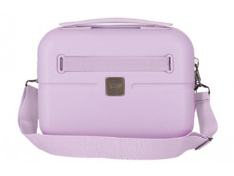 PEPE JEANS ABS BEAUTY CASE - ORCHID PINK