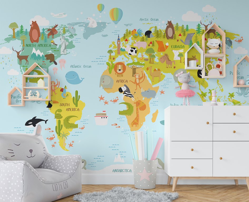 Karta sveta za decu