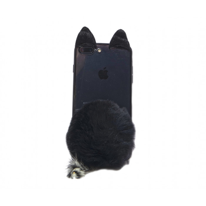 Futrola silikonska Shaggy Cat za Iphone 7/7S 4.7 crna