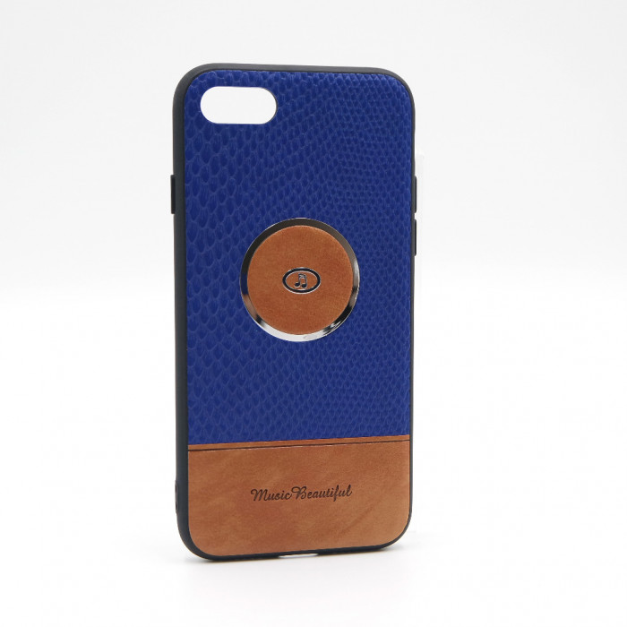 Futrola silikonska Music Leather za Iphone 7/8 4.7 plava