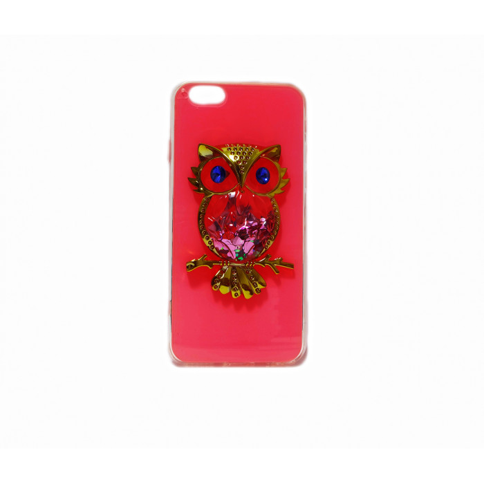Futrola silikonska Shine Owl za Iphone 7/7S Plus 5.5 crvena