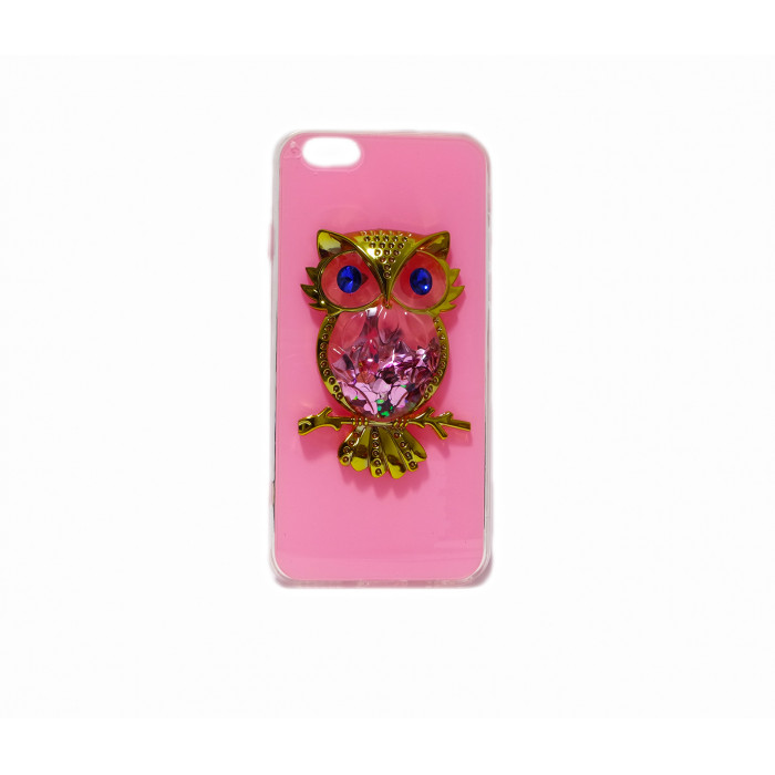 Futrola silikonska Shine Owl za Iphone 7/7S Plus 5.5 pink