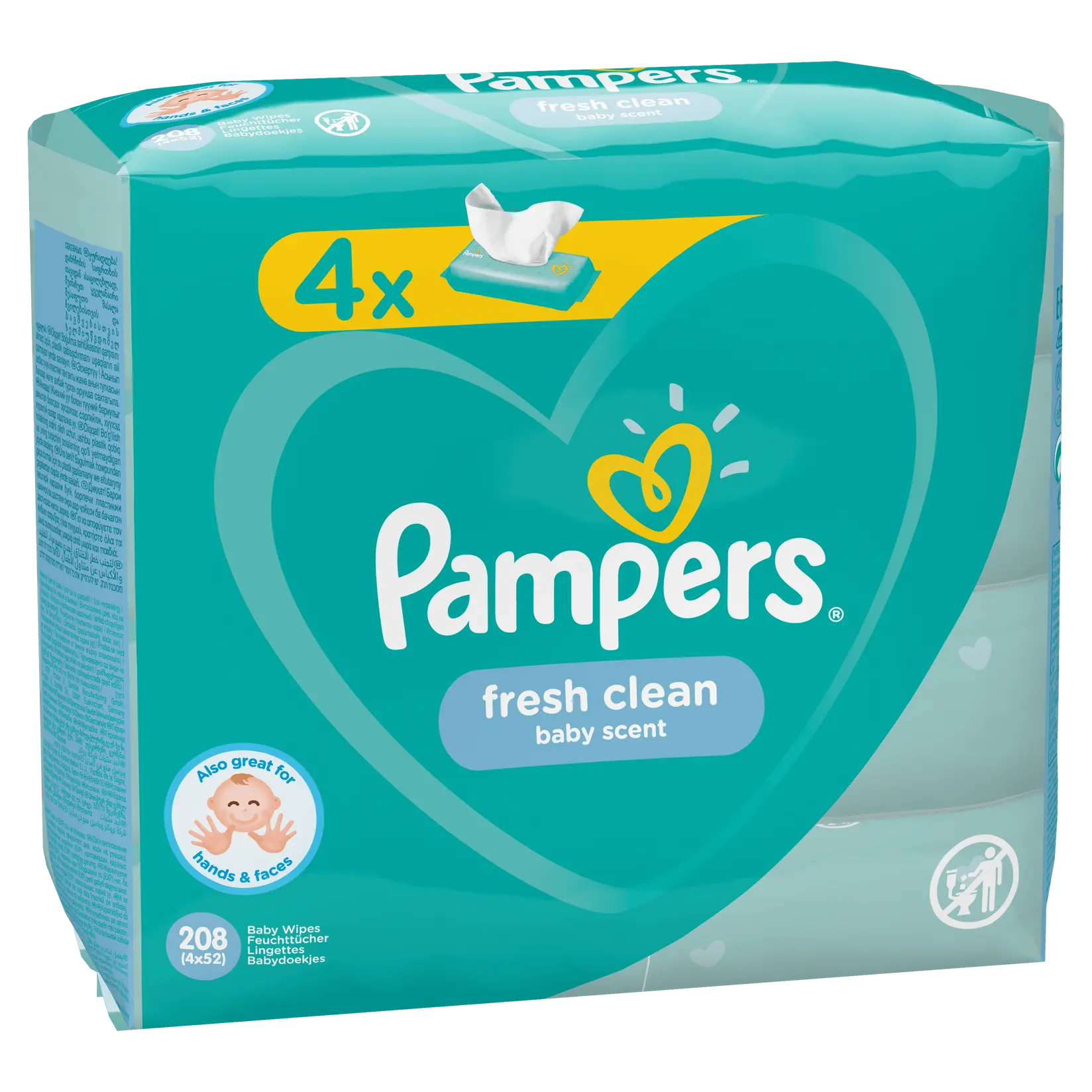 PAMPERS Vlažne maramice Fresh 4x52