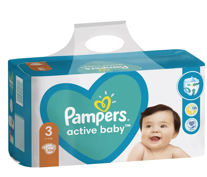 PAMPERS Pelene Active Baby 3 midi 104/1