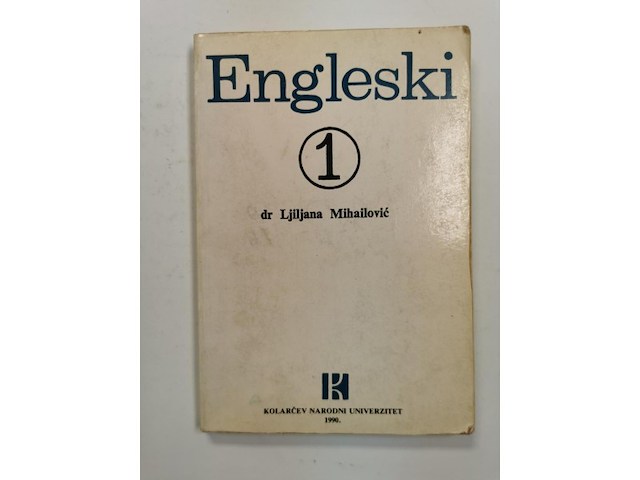 Engleski 1, dr. Ljiljana Mihailović