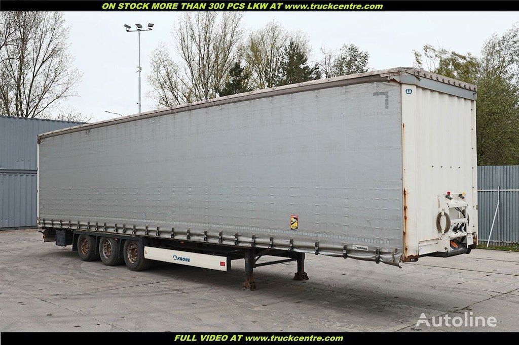 Krone SD MEGA LINER, LOW DECK, LIFTING AXLE, AXLES SAF poluprikolica sa kliznom ceradom