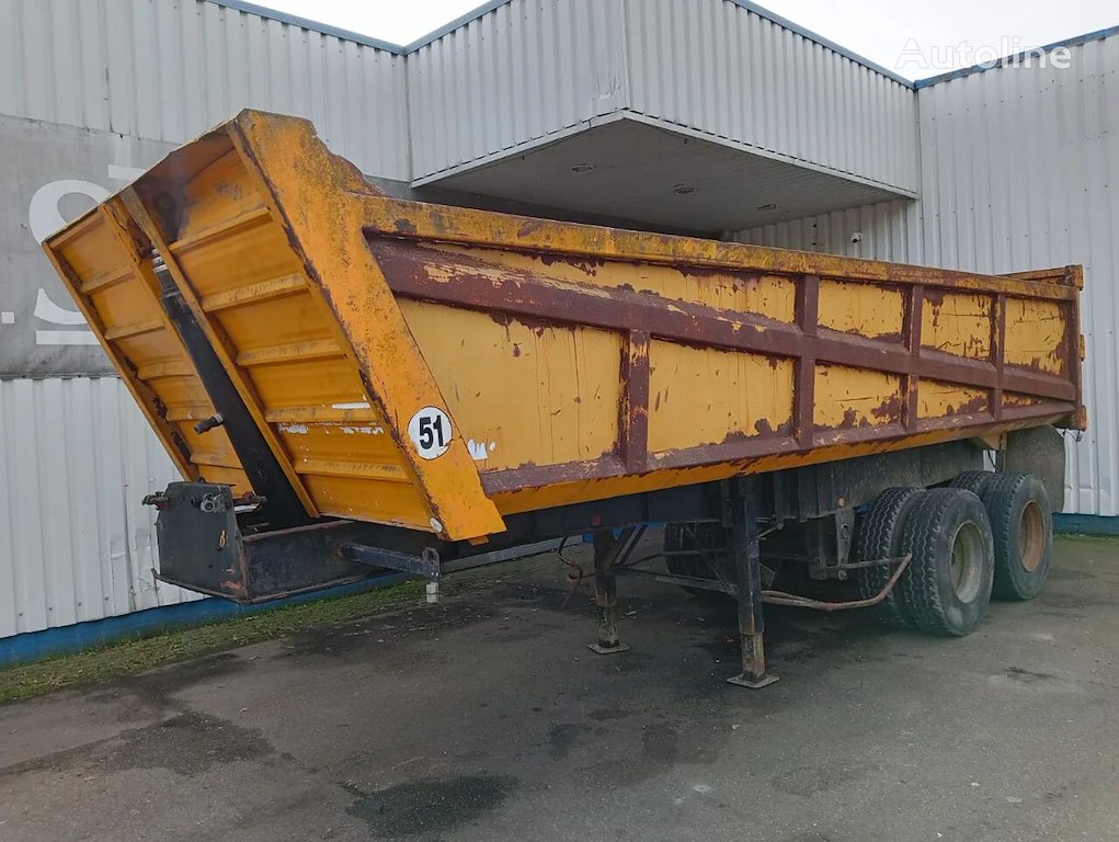 Fruehauf 2 Axle Steel Tipper, 8 tyres , Spring Suspension , Drum Brakes poluprikolica kipera