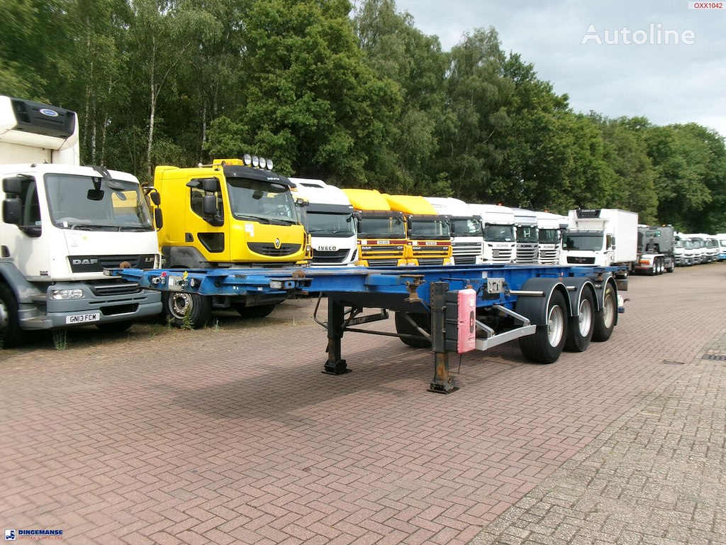 General Trailer 3-axle container trailer 20-25-30 ft poluprikolica za prevoz kontejnera