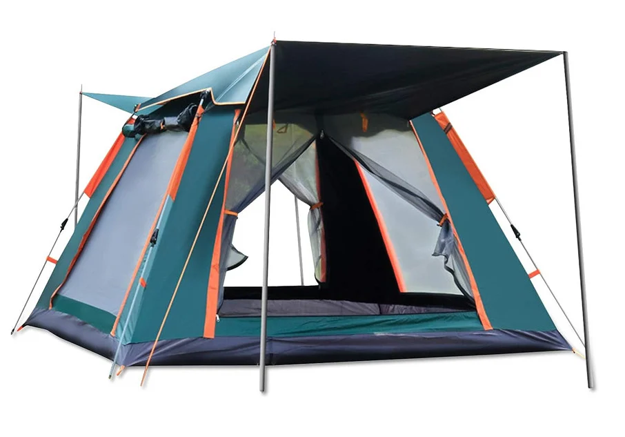 Šator za kampovanje 215x215x142 sa komarnicima zeleni