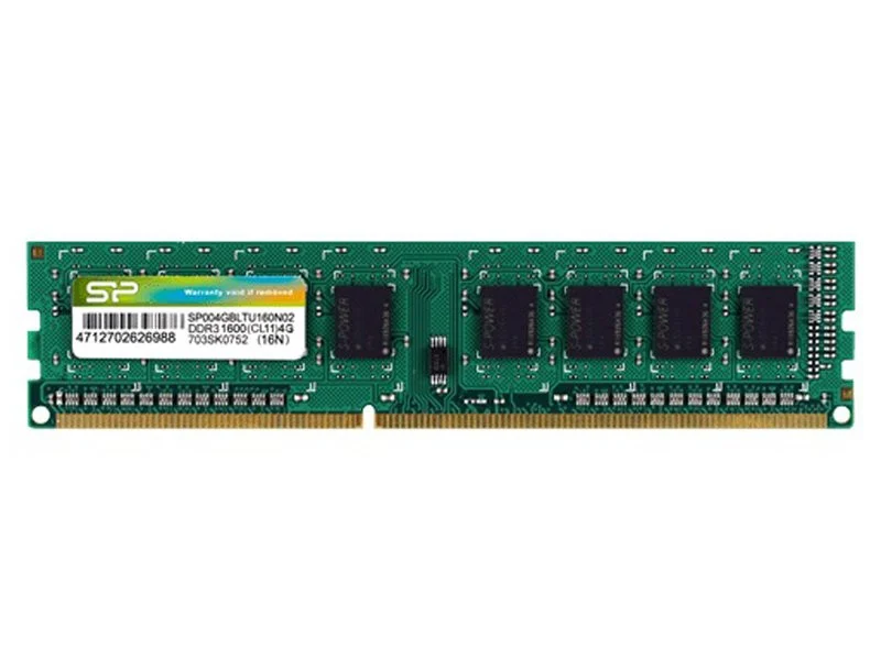 Silicon Power DDR3-1600 CL11 4GB DRAM DDR3 U-DIMM Desktop 4GB (512*8) 8chips, EAN: 4712702626988