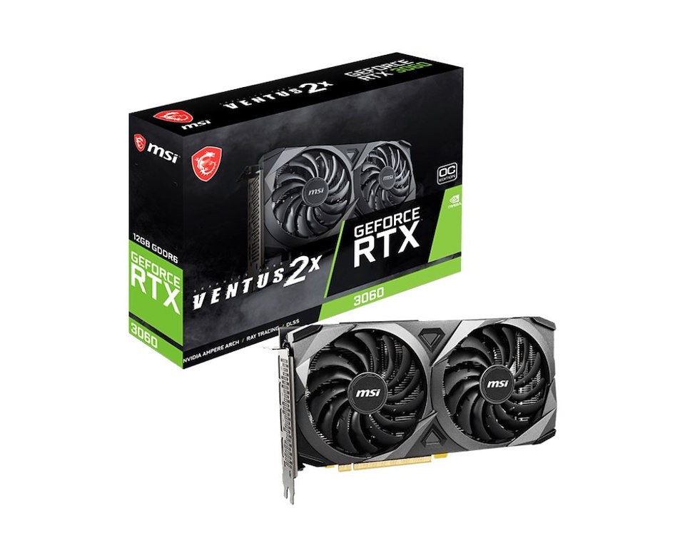 MSI NVidia GeForce RTX 3060 12GB 192bit RTX 3060 VENTUS 3X 12G OC