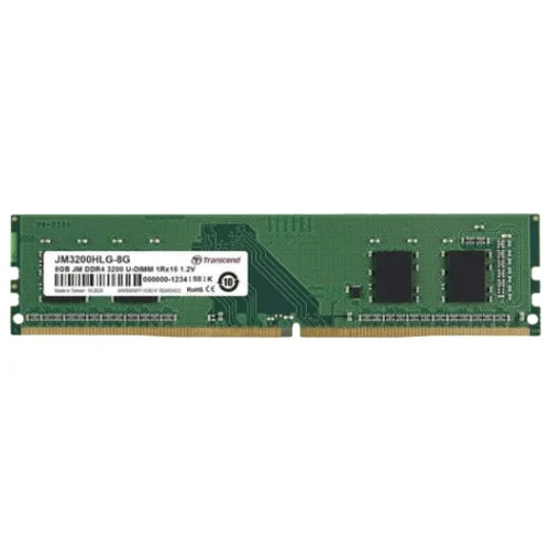 TRANSCEND Long U-DIMM 8GB DDR4 3200MHz CL22 JetRam JM3200HLG-8G