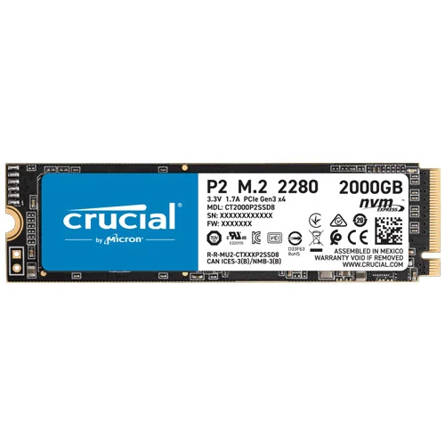 CRUCIAL SSD 2TB P2 serija CT2000P2SSD8