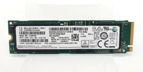 Samsung MZVLW512HMJP-000H7 - 512GB M.2 PCIe NVMe 2280 MLC 3D-Nand SSD Solid State