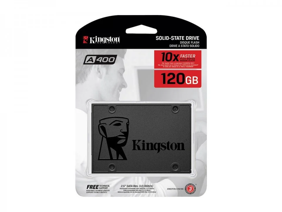 KINGSTON SSDNow 120GB, 2.5", SATA III, A400 Serija - SA400S37/120G 2.5, SATA III, 120GB, do 500 MB/s