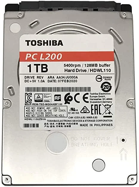TOSHIBA L200 1TB 5400rpm 128mb HDWL110UZSVA