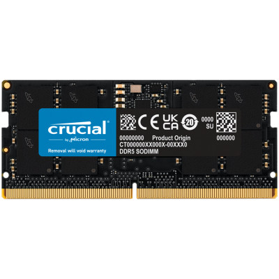 Crucial 16GB DDR5-5600 SODIMM CL46 (16Gbit), EAN: 649528929938 ( CT16G56C46S5 )