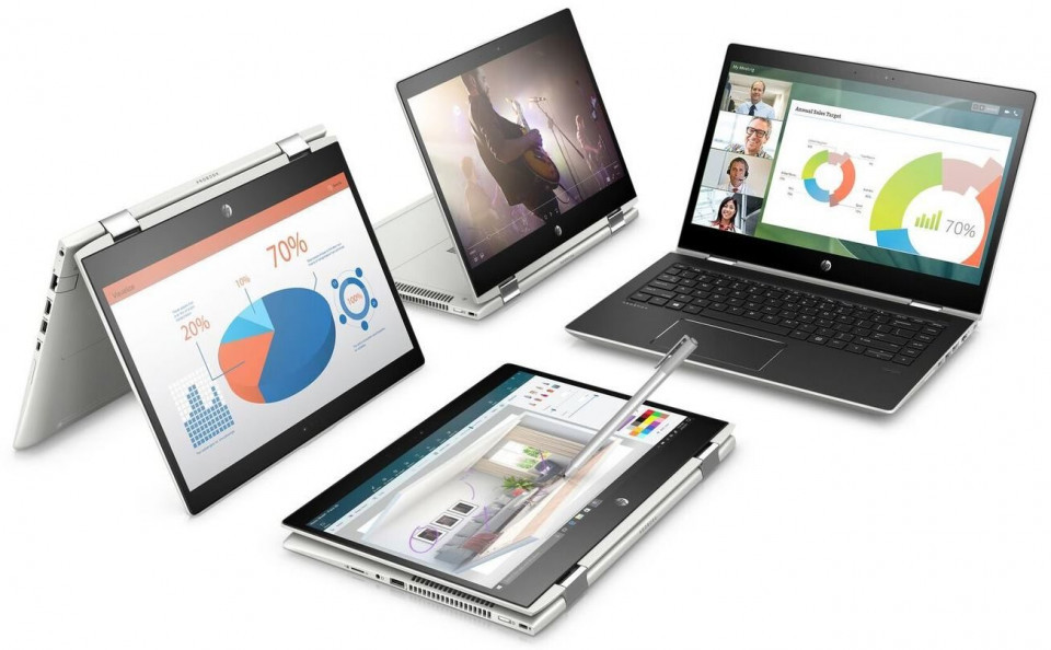 HP ProBook X360 440 G1 4LT43ETR Core i5-8250U 8GB 256GB SSD 14"" Touch FHD Win 10 Pro