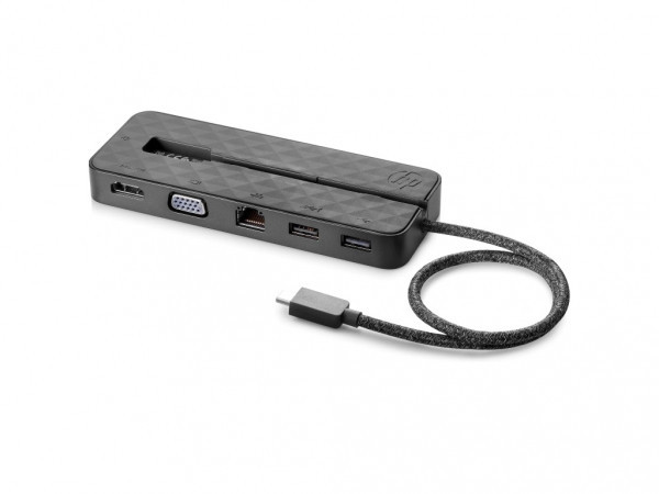HP Dock USB-C Mini, all USB-C notebooks, Probook, Elitebook G6/G7/G8, no AC adapter (1PM64AA)