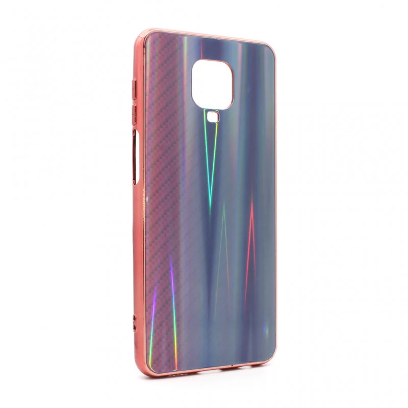 Torbica Carbon glass za Xiaomi Redmi Note 9 pink