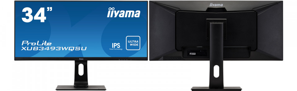 IIYAMA Ultra-Wide 34, UWQHD, IPS-ADS, 4ms, Zvučnici, XUB3493WQSU-B1