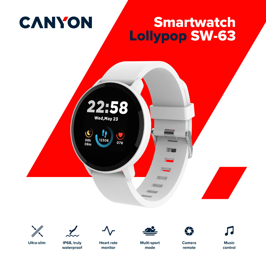 CANYON Pametni sat CNS SW-63SW beli