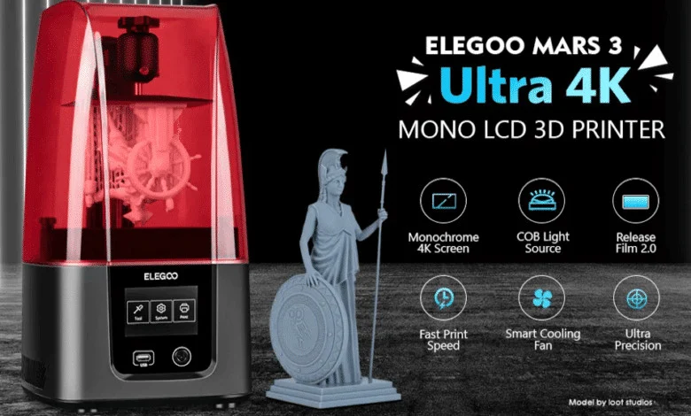 ELEGOO Mars 3 Pro 3D Printer 4K
