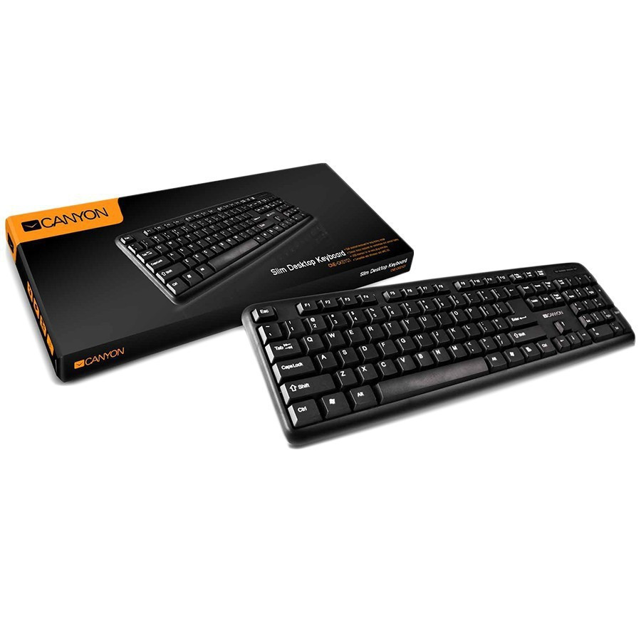 Tastatura CANYON CNE-CKEY01-AD, YU, black, USB