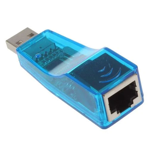 RED mrežni adapter USB 2.0 (muški) na RJ-45 (ženski) plavi