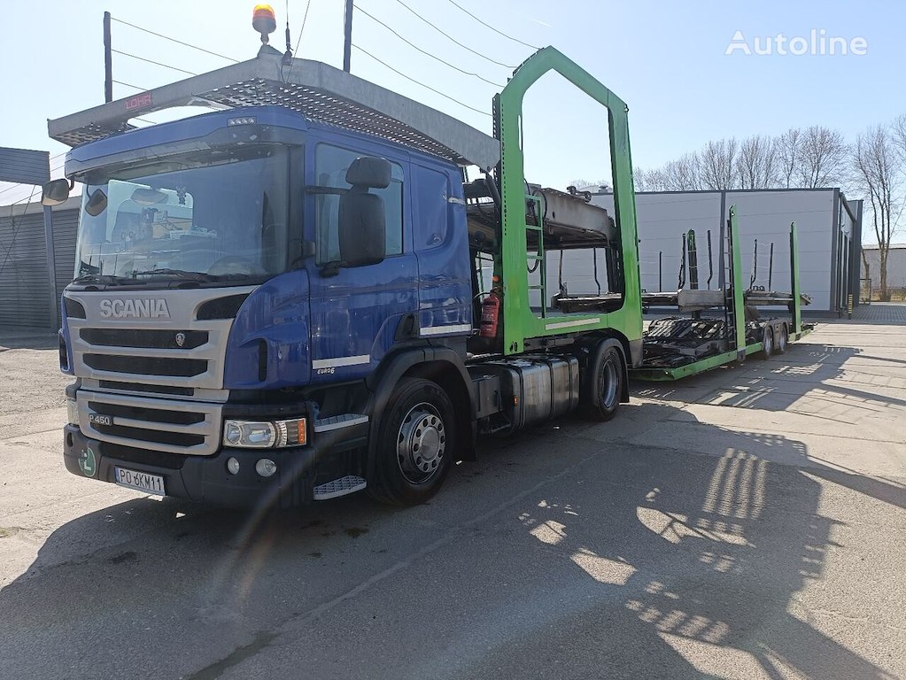 Scania P450 autotransporter + prikolica autotransportera