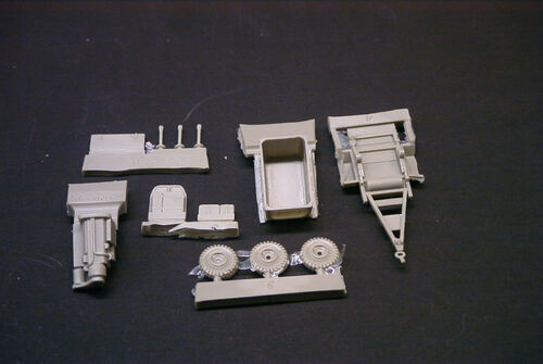 MR Modellbau 87098 Generator Trailer 1-axle - East German NVA (Complete Kit)