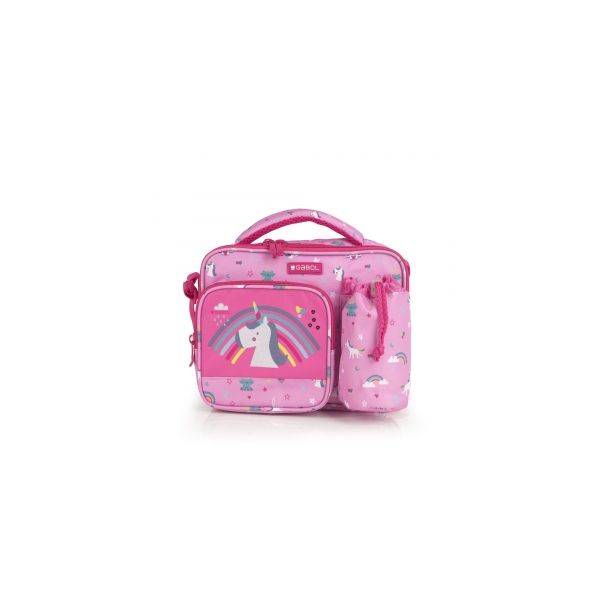 Torba na rame sa term. oblogom 27x21x6 cm 3,4l-0,26 kg Rainbow roze