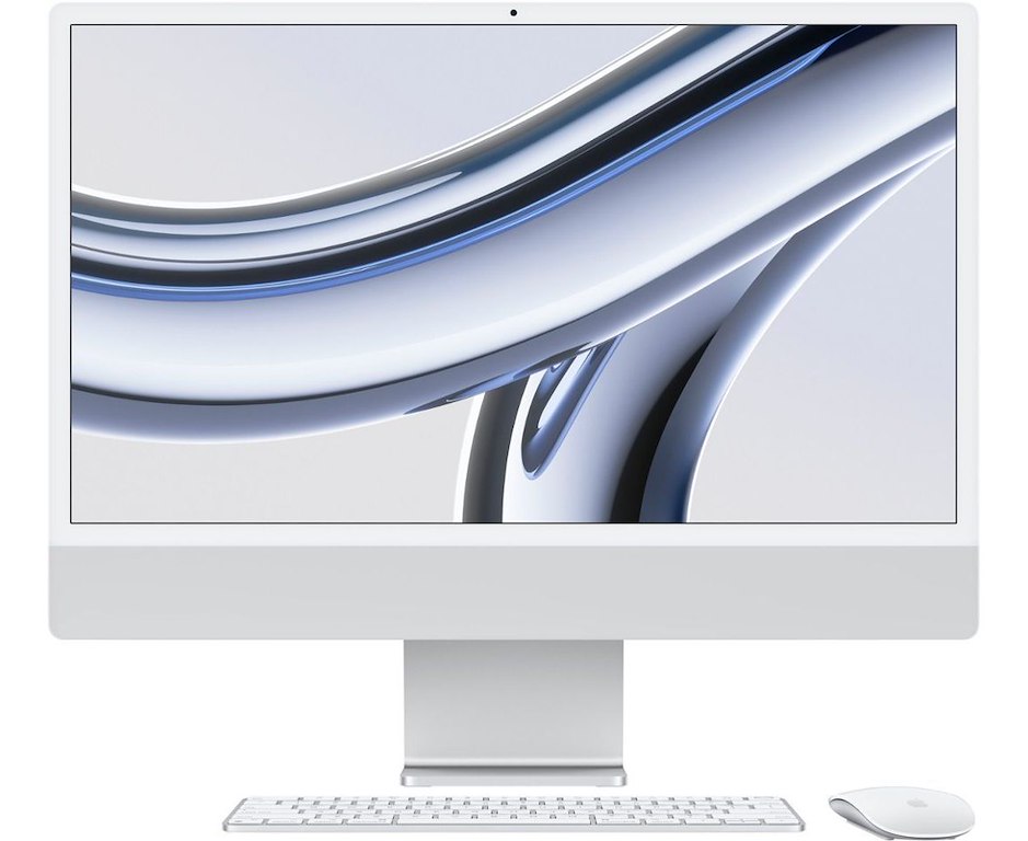 Apple - iMac 24" All-in-One - M3 chip - 8GB Memory - 512GB (Latest Model) - Silver