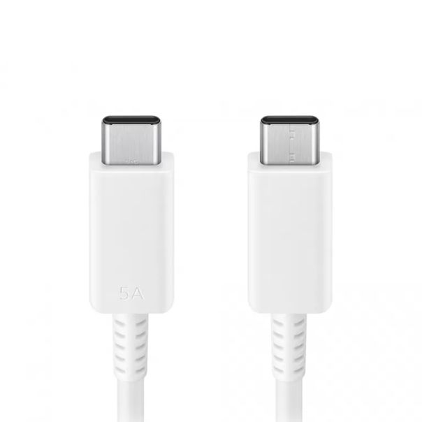 SAMSUNG USB data kabal EP-DX510-JWE Type C na Type C 1.8m 5A, bela