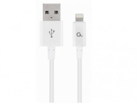 GEMBIRD CC-USB2P-AMLM-2M-W 8-pin charging and data cable, 2m, white