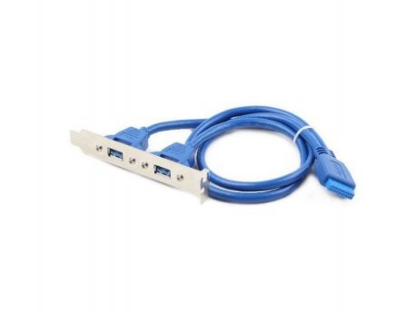 GEMBIRD CC-USB3-RECEPTACLE Dual USB 3.0 receptacle on bracket