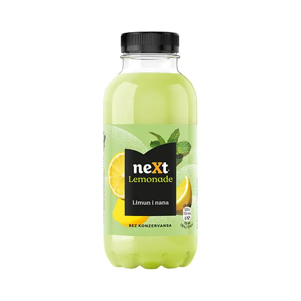 neXt Lemonade Negazirani sok Limun i nana, 0.4L