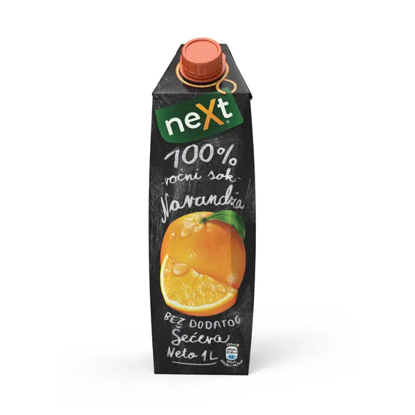 neXt Premium Negazirani sok Narandža, 1L