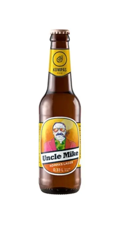 KOMPAS Pivo Uncle Mike lager, 0.33l