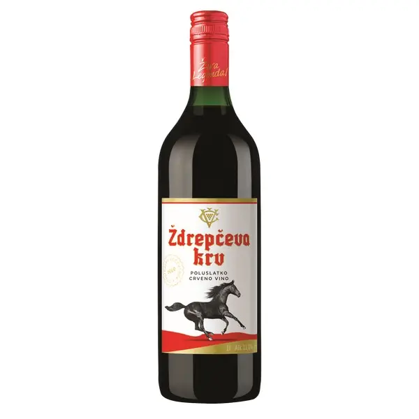 Vinarija Čoka Ždrepčeva krv Crveno vino, 1L