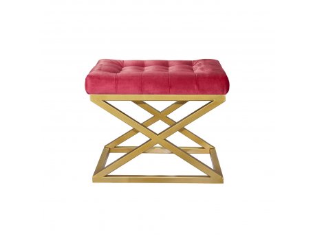 Atelier del Sofa Tabure Capraz Gold Red