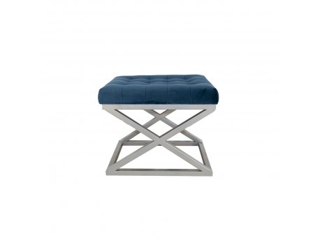 Atelier del Sofa Tabure Capraz Silver Navy Blue