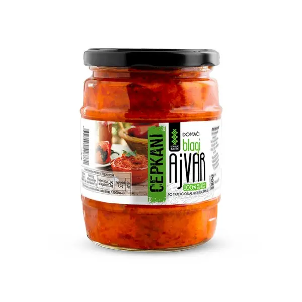 Iz Naše Bašte Ajvar, Cepkani, Blagi, 580g